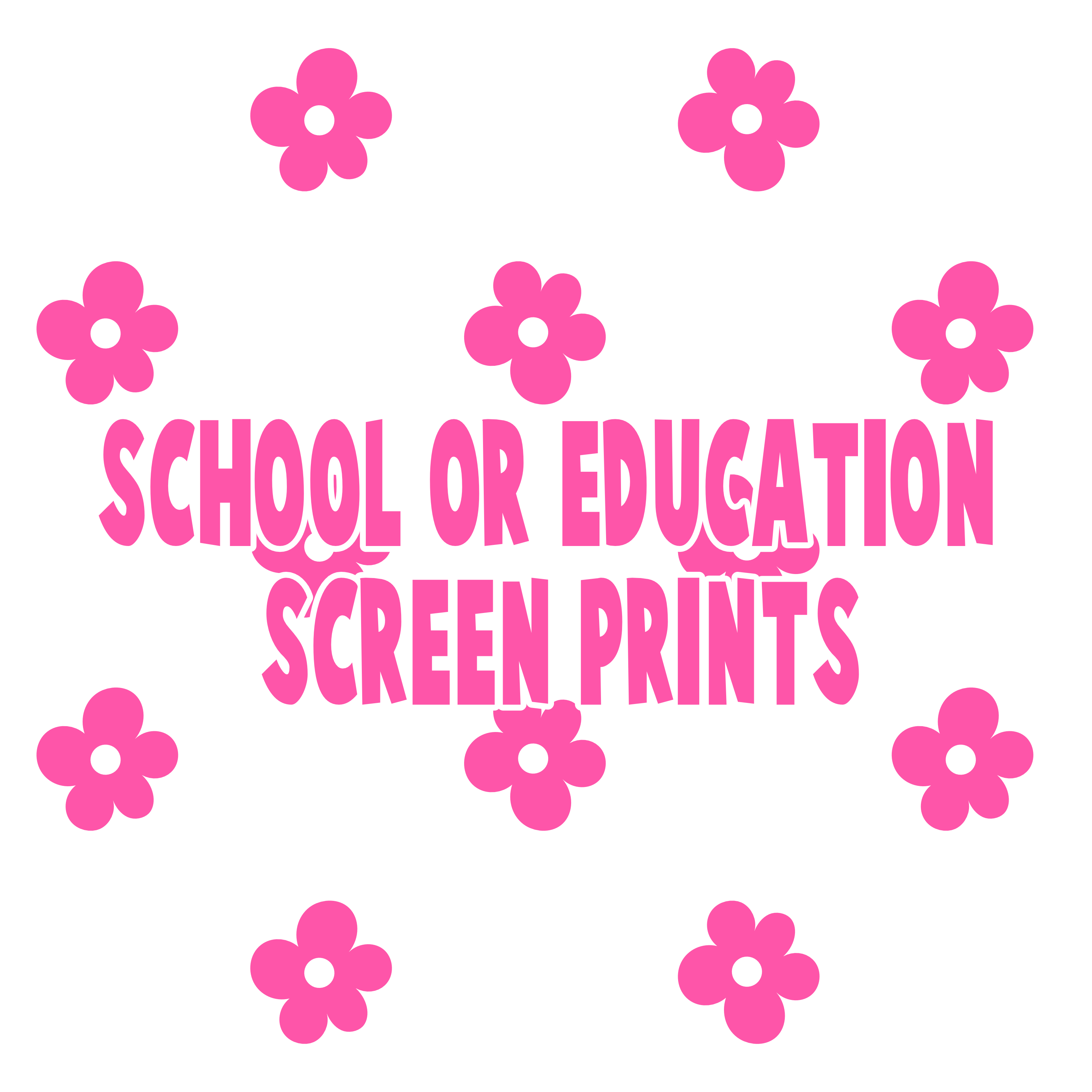 School/ Education Single Color Screen Prints | Ready-to-Press – Design ...