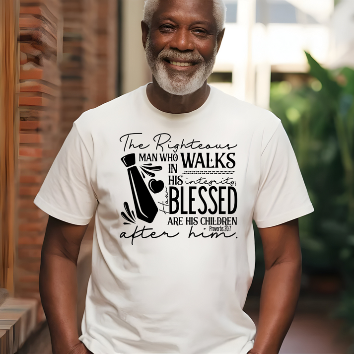 The Righteous Man............Screen Print – Design Sisters and Blanks