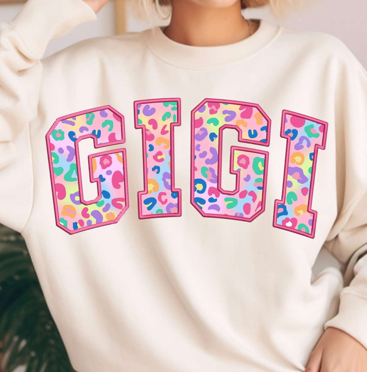Gigi Embroidered Transfer – Design Sisters and Blanks